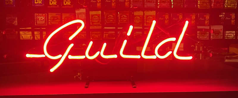 Guild Rare Vintage Neon Sign | Reverb