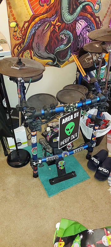 Simmons SD1000 Electronic Kit W/Mapex500 Double Bass Power | Reverb