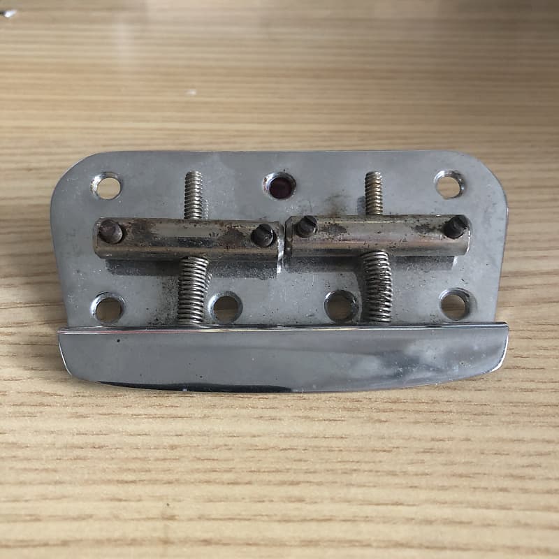 Fender Musicmaster bass bridge 70's Chrome | Reverb
