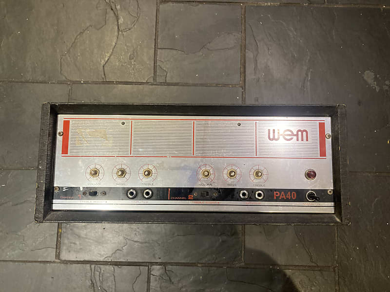 WEM PA40 Solid State PA / Amp head Spares Repairs Untested | Reverb UK