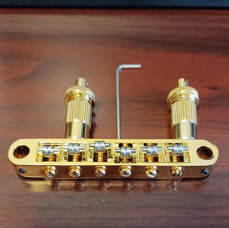 TonePros TPFR-G Locking Roller Bridge - Gold Large Metric | Reverb