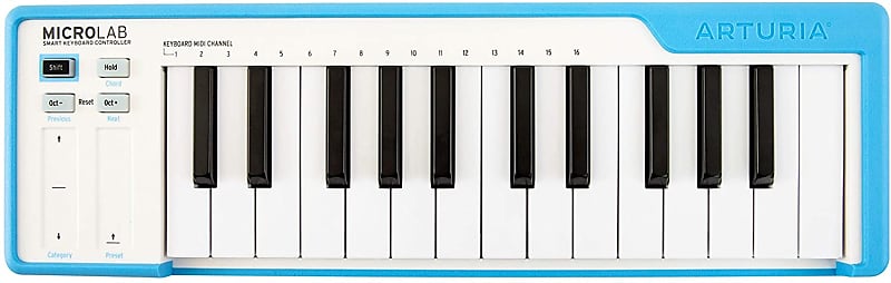 Arturia MicroLab (Blue) USB MIDI Keyboard Controller | Reverb