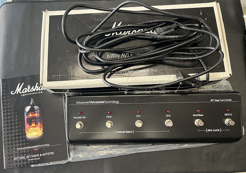 Marshall AVT 6- button Stage Foot Controller Pedal PEDL10039 | Reverb