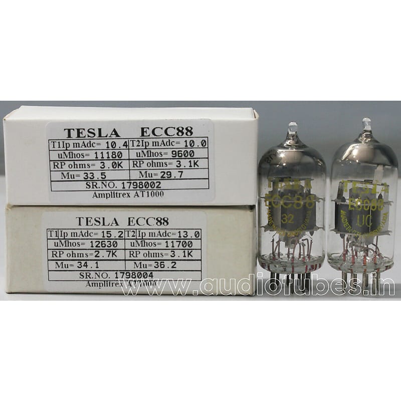 1MP 6DJ8 ECC88 Tesla Made in U.S.A. Amplitrex | Reverb