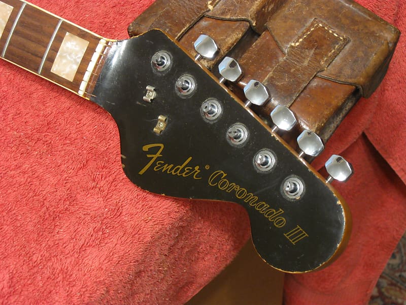 Vintage 1967 Fender USA Coronado II Loaded Guitar Neck - Can | Reverb