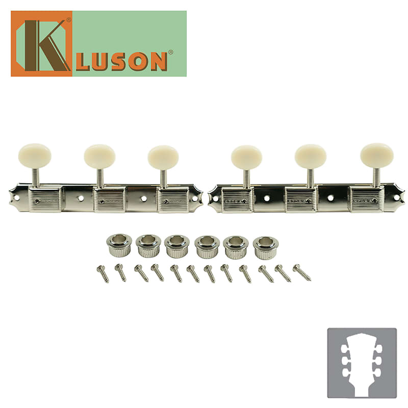 NEW Kluson 3 On A Plate Deluxe Series Tuning Machines Plastic | Reverb