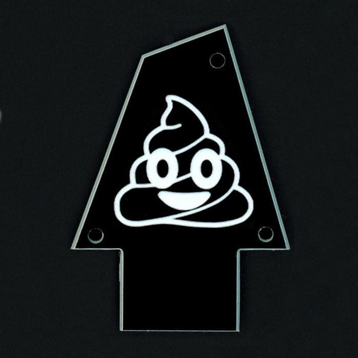 GUITAR TRUSS ROD COVER - Etched Engraved - Fit IBANEZ - POOP | Reverb