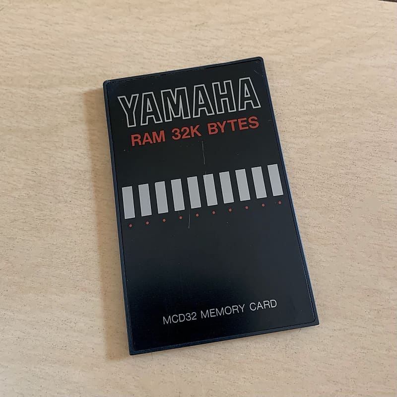 Yamaha MCD32 RAM 32K Bytes Memory Card | Reverb