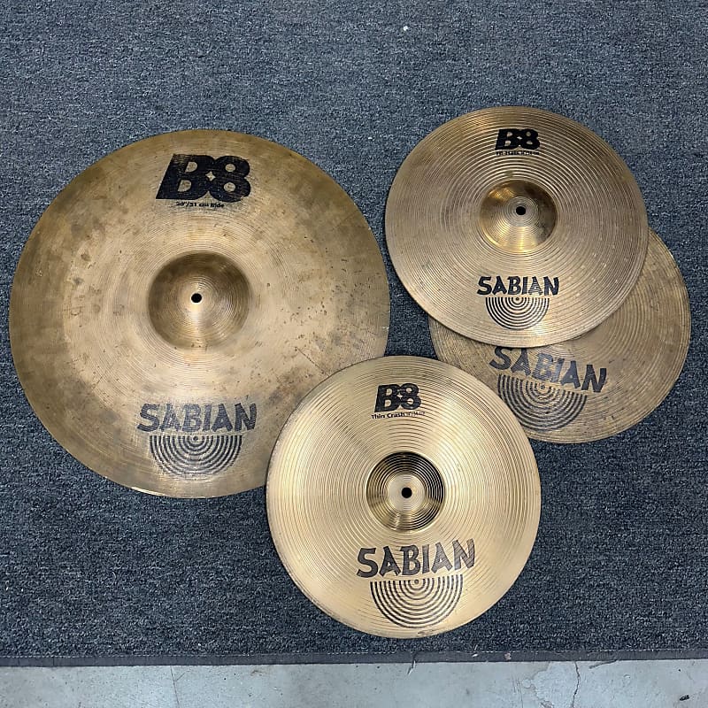 Sabian B8 Cymbal Set - 14"HH/14"C/20"R - Free Shipping | Reverb