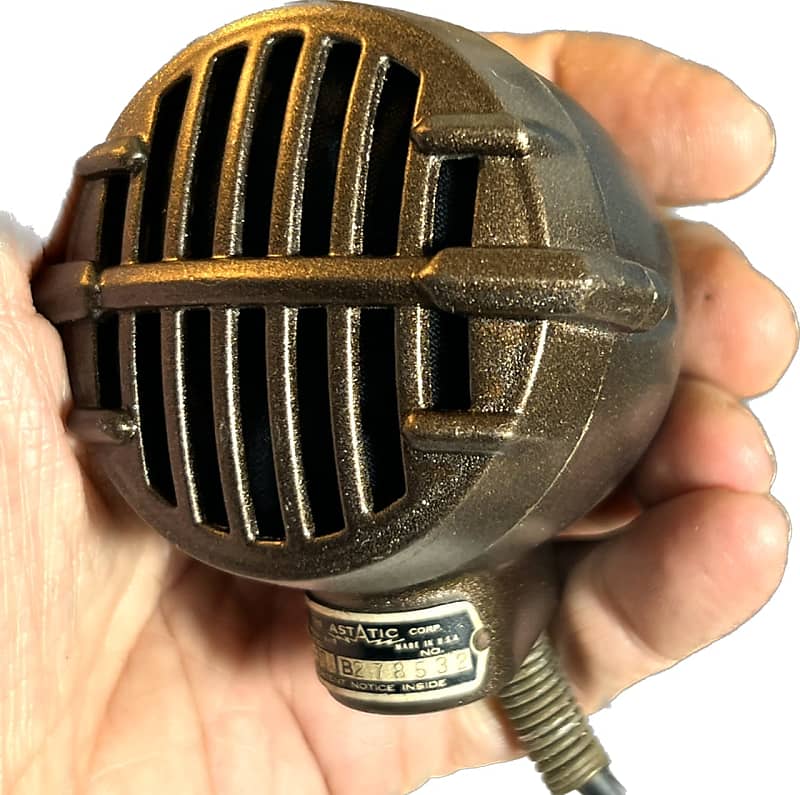 Vintage 1940's ASTATIC W-30 Microphone, restored, working | Reverb