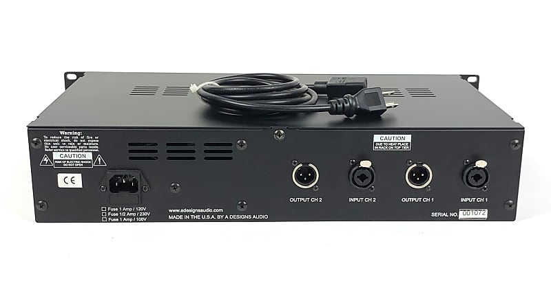 A-Designs Audio MP-2 Stereo Tube Microphone Preamplifier | Reverb UK