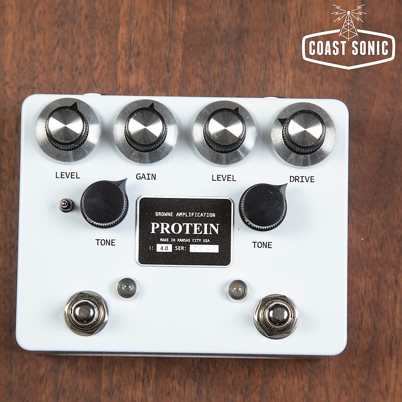 Browne Amplification Protein Dual Overdrive V4 - White | Reverb UK