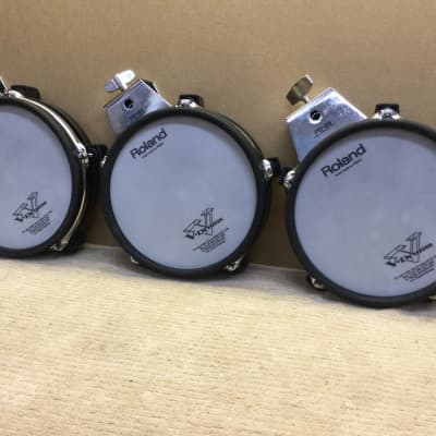 Set of 3 Roland PD-85-BK Dual Trigger V-Pads | Reverb