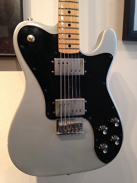 Fender Telecaster Deluxe Silver Refinished 1974 / 1978 - | Reverb