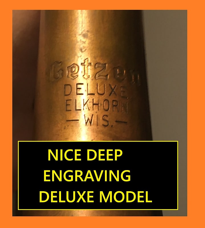 RARE GETZEN ELKHORN WIS. DELUXE Bb SLIDE TRUMPET 1950'S VERY | Reverb