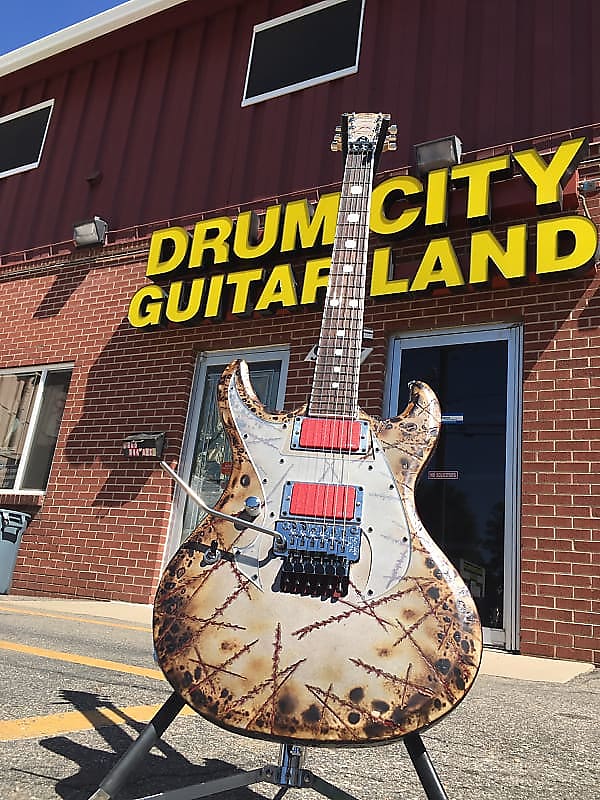 ESP E-II RZK-1 Burnt Left Handed 6-String w/ Form Fit Hard | Reverb