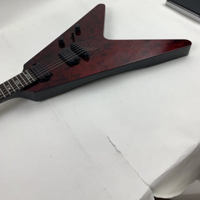 Schecter V-1 Apocalypse Red Reign Electric Guitar Prototype | Reverb