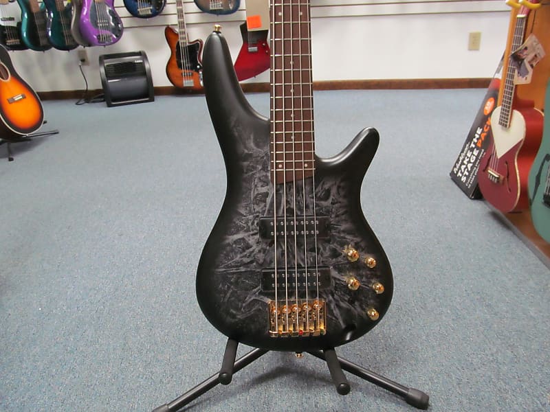 Ibanez SR Standard 5-string Electric Bass - Black Ice Frozen | Reverb