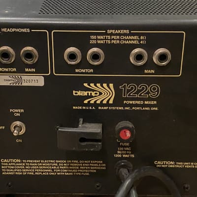 Biamp 1229 Powered Mixer | Reverb
