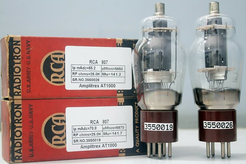 1MP 807 VT100 RCA =6L6 EL34 NOS Made In U.S.A Amplitrex | Reverb