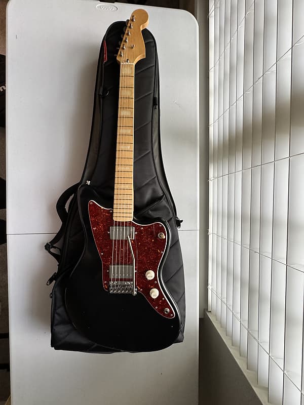 MJT Jazzmaster - Black WITH Mono Bag. | Reverb