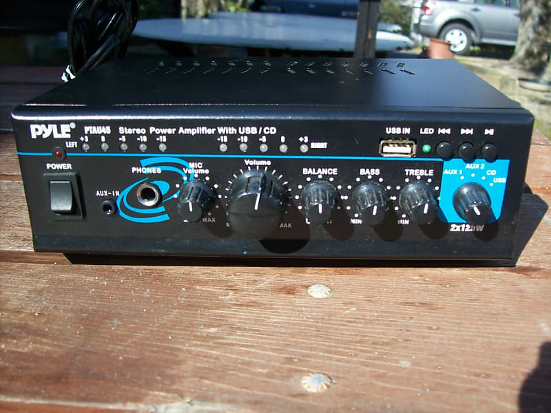 Pyle Pro PTAU45 Mini 120-W x 2 Stereo Power Amplifier w/ | Reverb