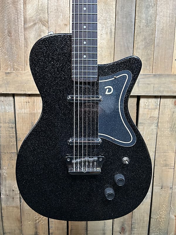 Danelectro Baritone Electric Guitar - Black Metalflake | Reverb