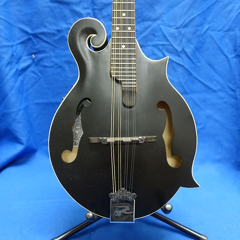 Ozark Mandolin F Model Electric Laminated Black | Reverb UK