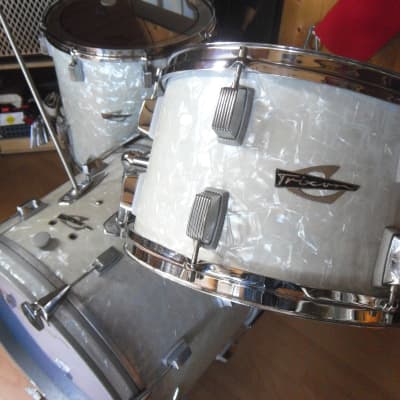 Vintage Trixon Luxus drum set 1970 - White Marine Pearl | Reverb