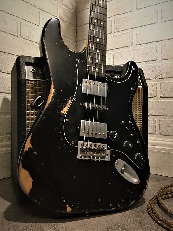 USA Relic Strat Style Electric Guitar with HSH Humbucker | Reverb