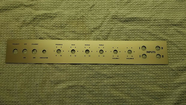 Marshall JMP Super Lead Face Plate Panel 1969-1975 With Hole | Reverb