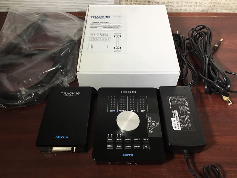 MOTU Track 16 with Black Lion Audio Mod, Breakout Box | Reverb