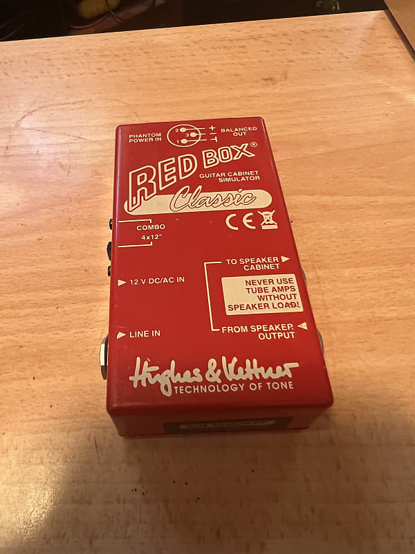 Hughes & Kettner red box classic guitar cabinet simulator red | Reverb