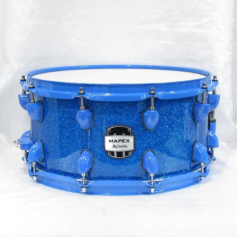 MAPEX MyDentity 146.5 Snare Drum - Blue Sparkle [Used] | Reverb