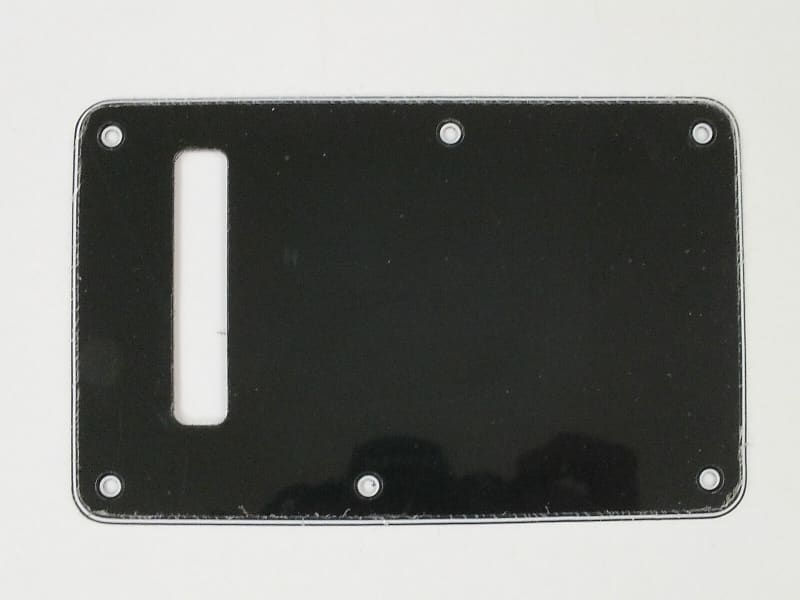 Left Handed Black BWB Stratocaster 3 Ply Trem Back late for | Reverb