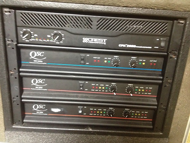 Qsc Amp Mx1500 And Ex1600 1 Mx1500 &2 Ex 1600 Black | Reverb