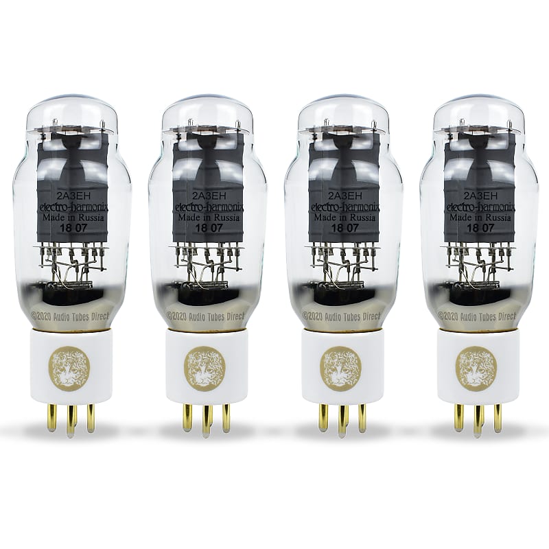 New Matched Quad Electro-Harmonix 2A3 Gold Grid Directly | Reverb