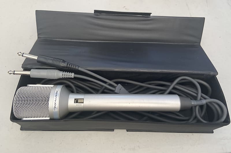 Realistic 33-1085 Stereo Back Electret Microphone -1980s - | Reverb