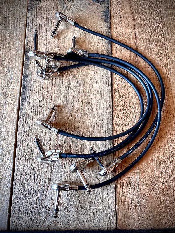 12" Low Profile Mogami Pancake Patch Cables (5 Pack) | Reverb
