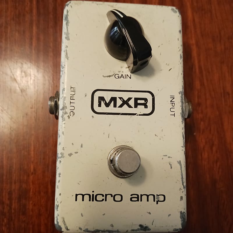 Vintage 1980 Block Logo MXR Micro Amp Boost Pedal, Overdrive, | Reverb