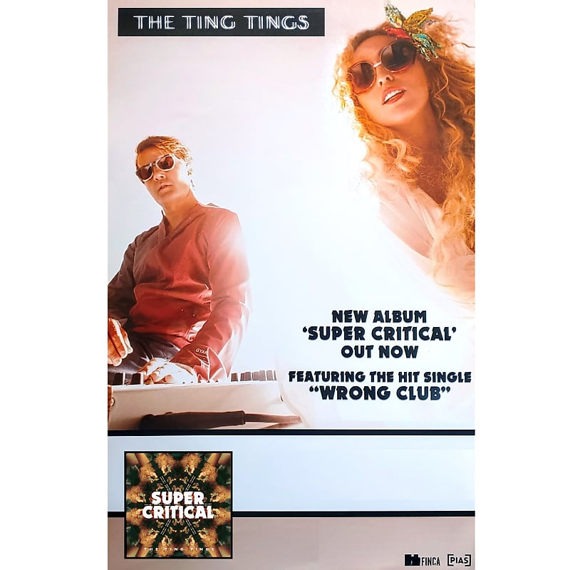 THE TING TINGS Super Critical Ltd Ed New RARE Tour Poster! | Reverb