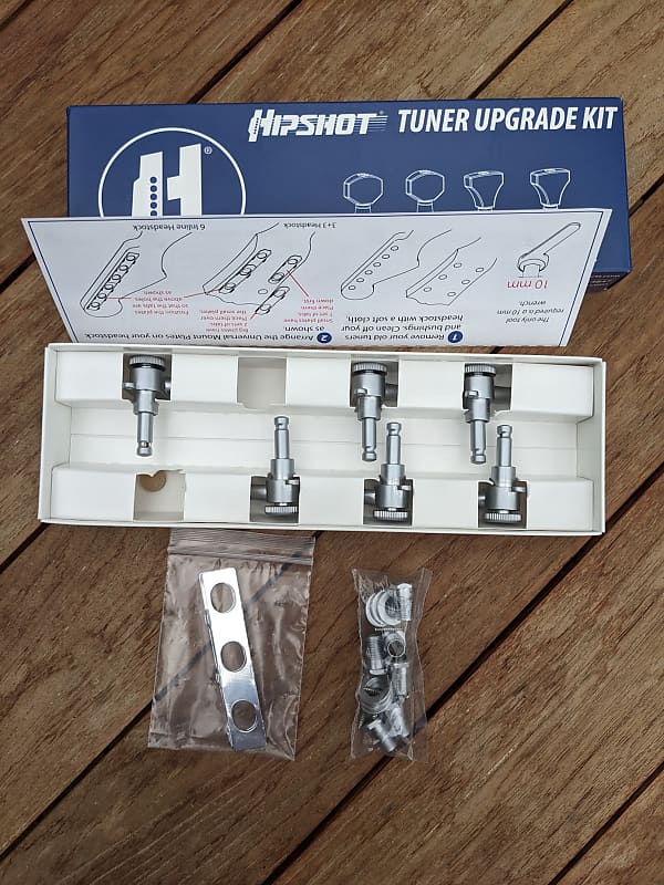 Hipshot 6-in-Line Mini LOCKING Tuners SET w/ SMALL BUTTONS - | Reverb