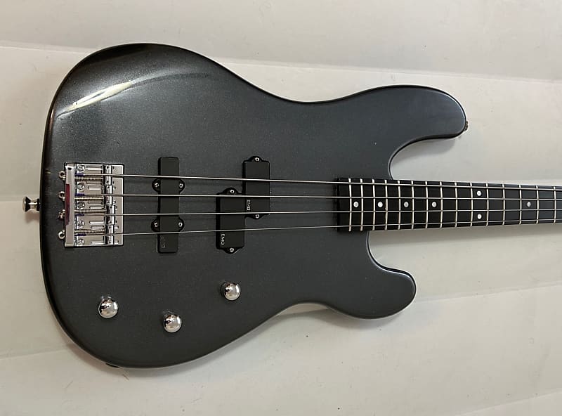 Modulus Graphite BassStar Neck-Through PJ 1980s - Gunmetal | Reverb