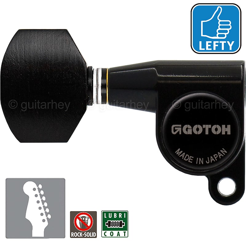 NEW Gotoh SG360-EN07 LEFT HANDED 6 In-Line Mini Tuners Small | Reverb