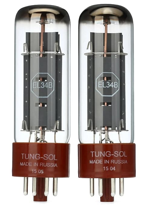 Tung-Sol EL34B Tubes Apex Matched Pair | Reverb