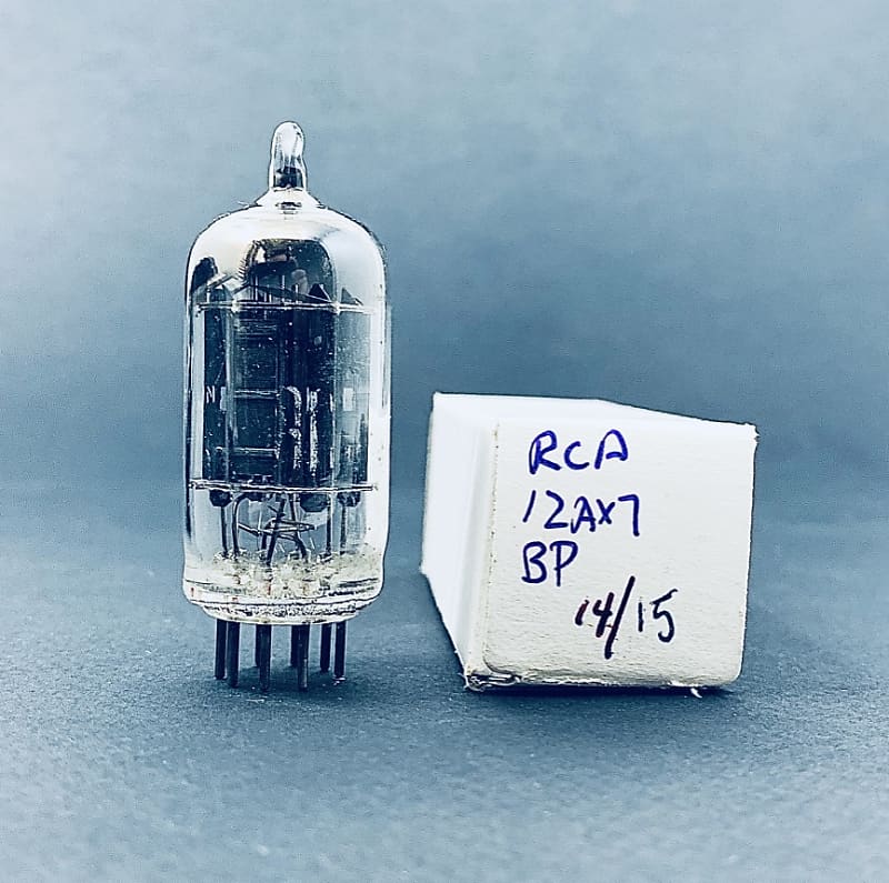 NOS RCA 12AX7 (ECC83) Black Plate Strong & Balanced Gm Top [] | Reverb