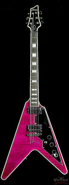 Schecter V-1 Custom 2016 Trans Purple | Reverb