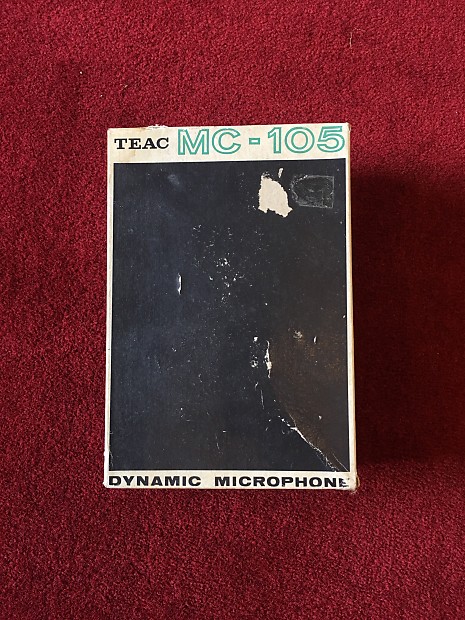 Vintage Teac MC 105 Desktop Dynamic Mic With All The Original | Reverb