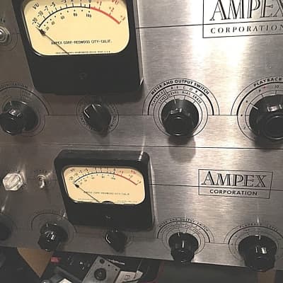 Vintage Ampex 350 Reel 2 Reel Tape Machine Set Mic Preamps | Reverb