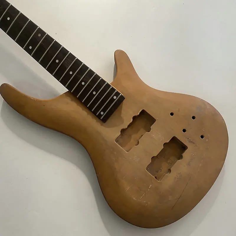 5 String Bass Mahogany Body with Maple Neck, Rosewood | Reverb
